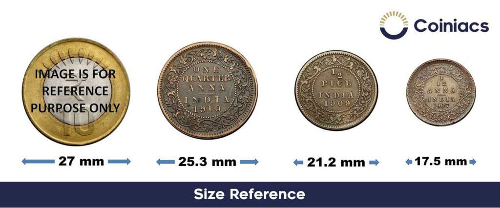 Set of 3 Edward VII King & Emperor Bronze old coins-Coiniacs