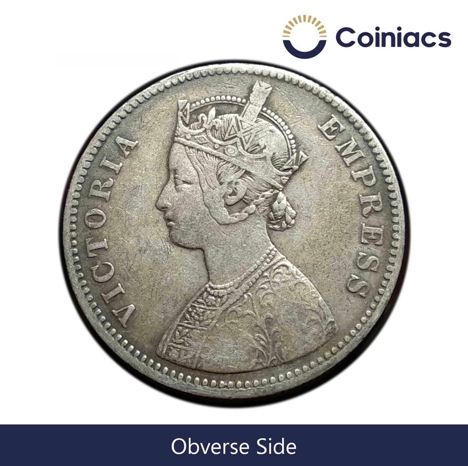 One Rupee Victoria Empress Silver old coin - Coiniacs