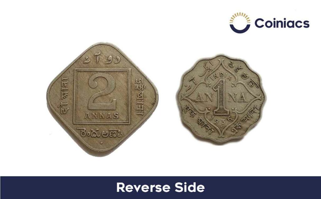 Set of 2 George V King Emperor Copper Nickel old coin-Coiniacs