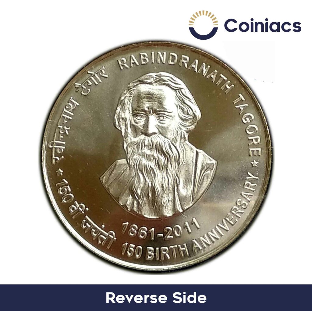 150 Rupees Rabindranath Tagore 2011 Silver coin - Coiniacs