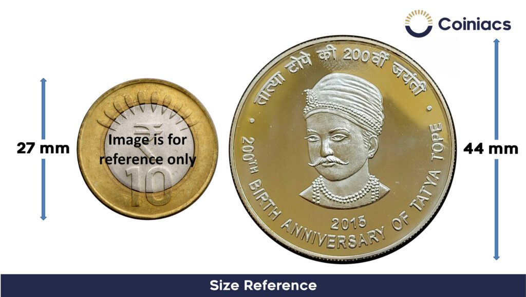 200 Rupees Tatya Tope 2015 Silver coin - Coiniacs