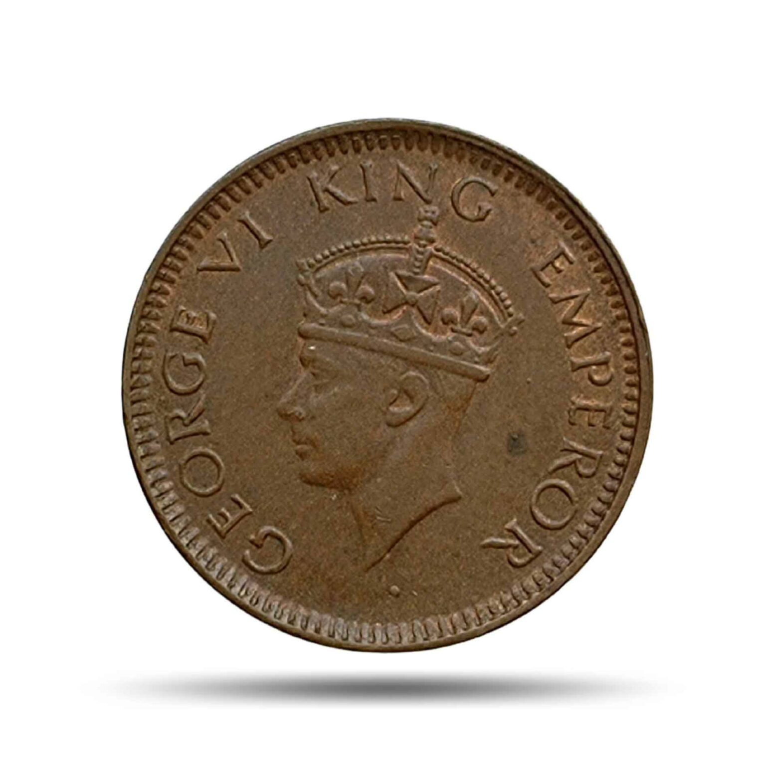 ¼ Rupee George VI King Emperor Silver old coin - Coiniacs