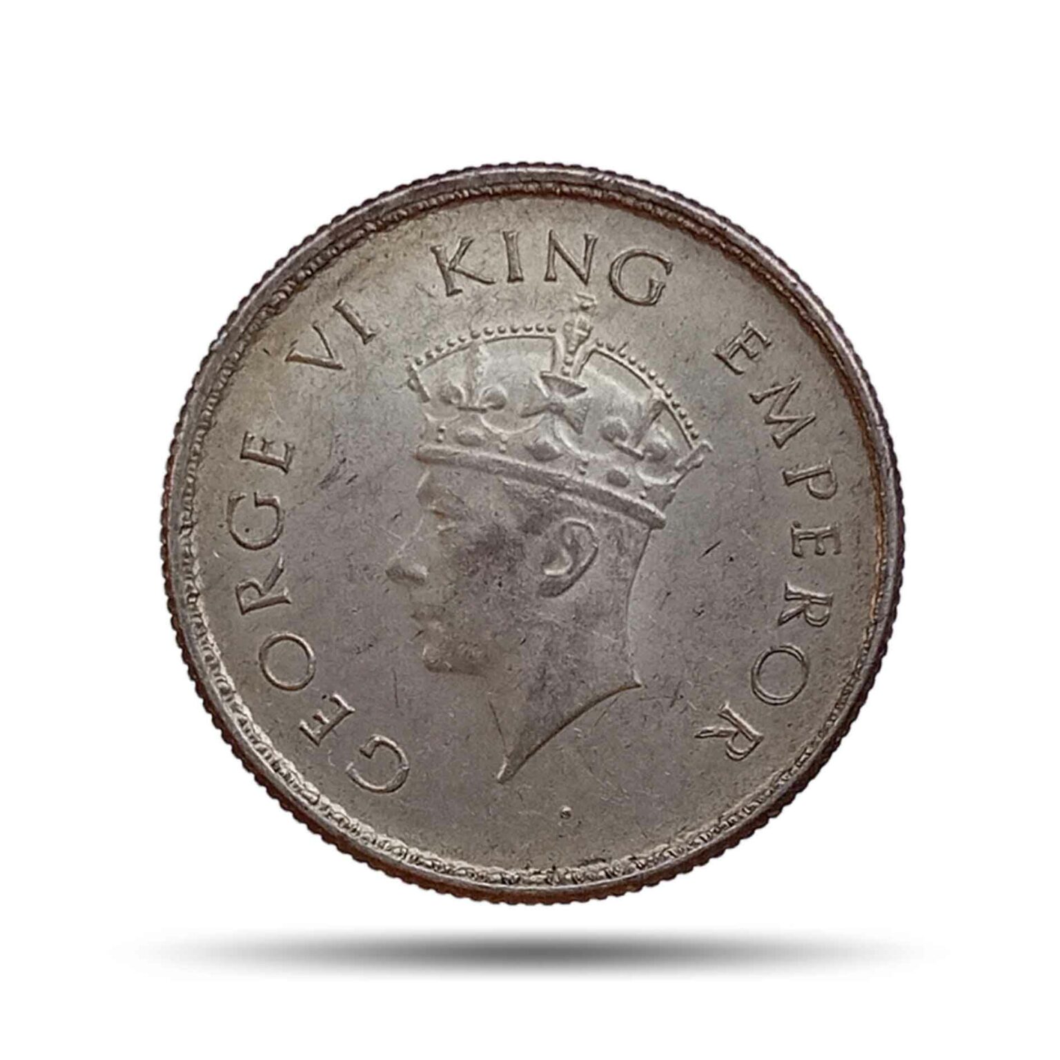 ¼ Rupee George VI King Emperor Silver old coin - Coiniacs