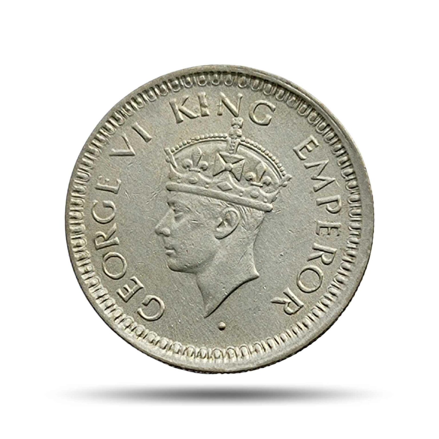 ¼ Rupee George VI King Emperor Silver old coin - Coiniacs