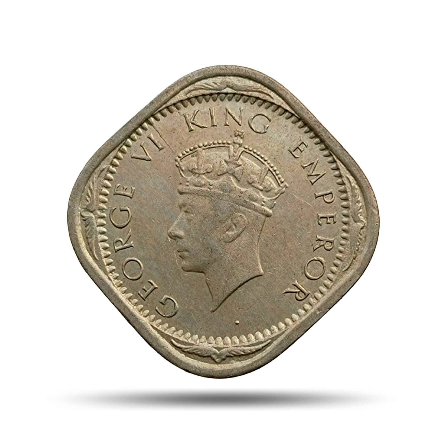 ¼ Rupee George VI King Emperor Silver old coin - Coiniacs