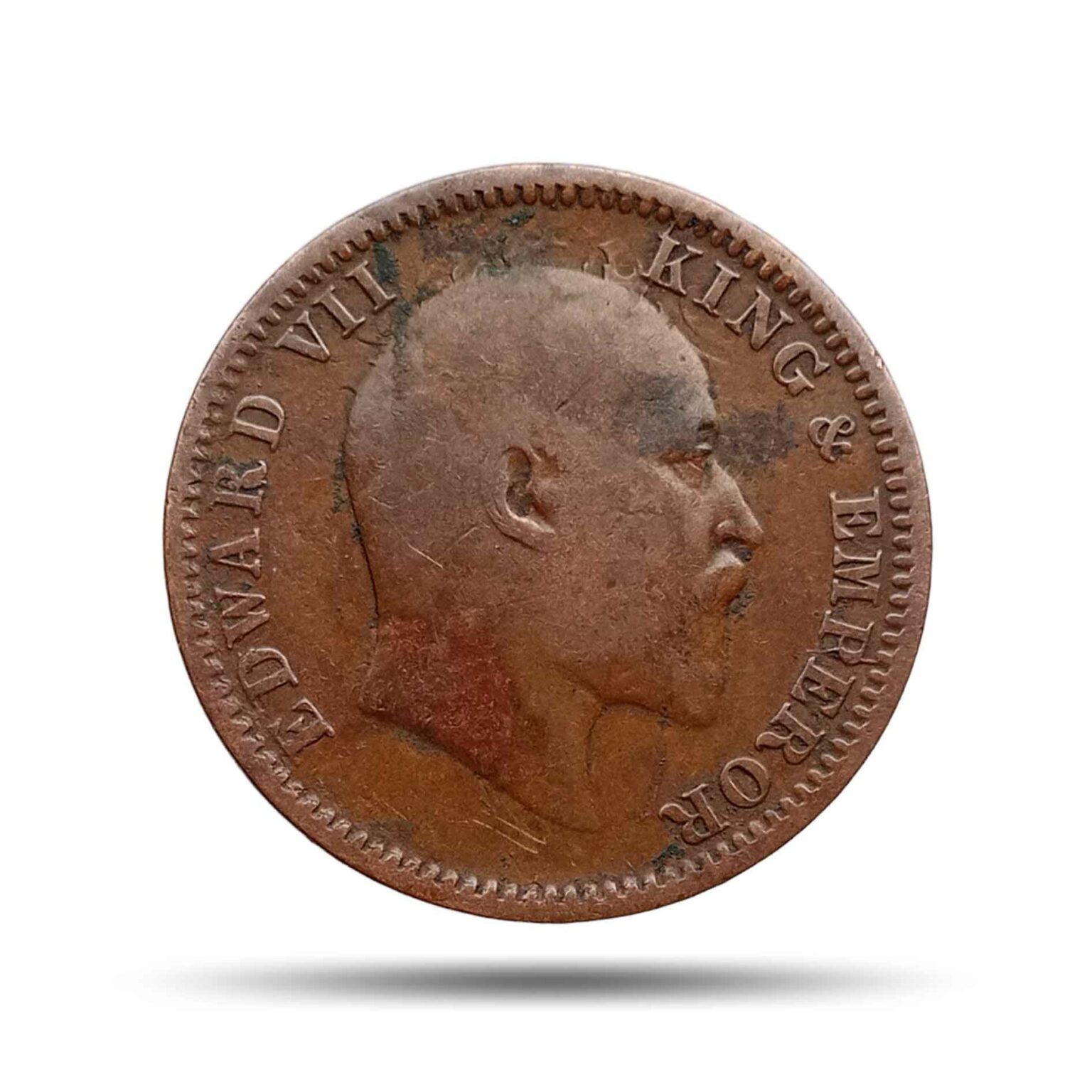 One Rupee Edward VII King Silver old coin - Coiniacs