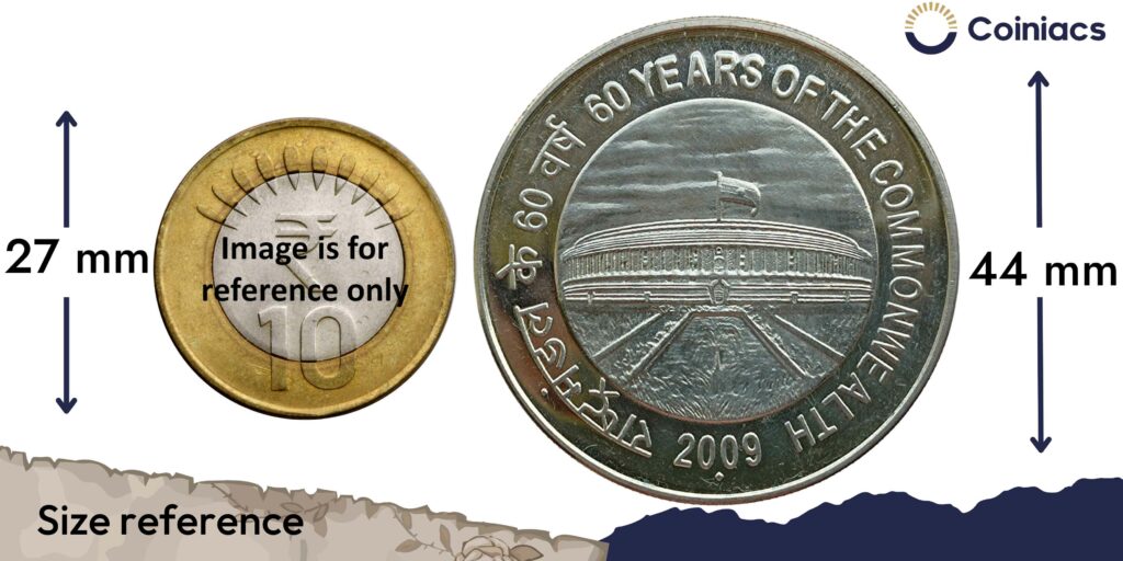100 Rupees 60 Years of Commonwealth 2009 Bombay Mint Commemorative ...