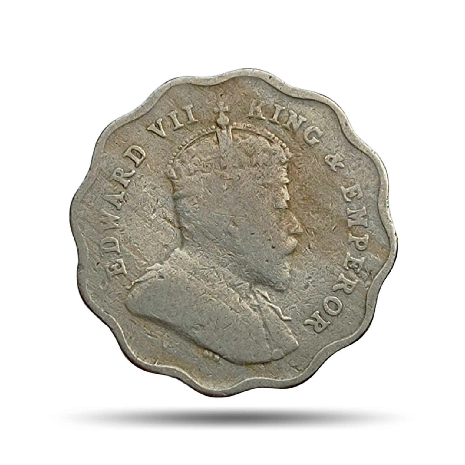 One Rupee Edward VII King Silver old coin - Coiniacs