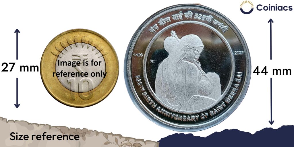 525 Rupees 525th Birth Anniversary of Saint Meera Bai 2023 Calcutta ...