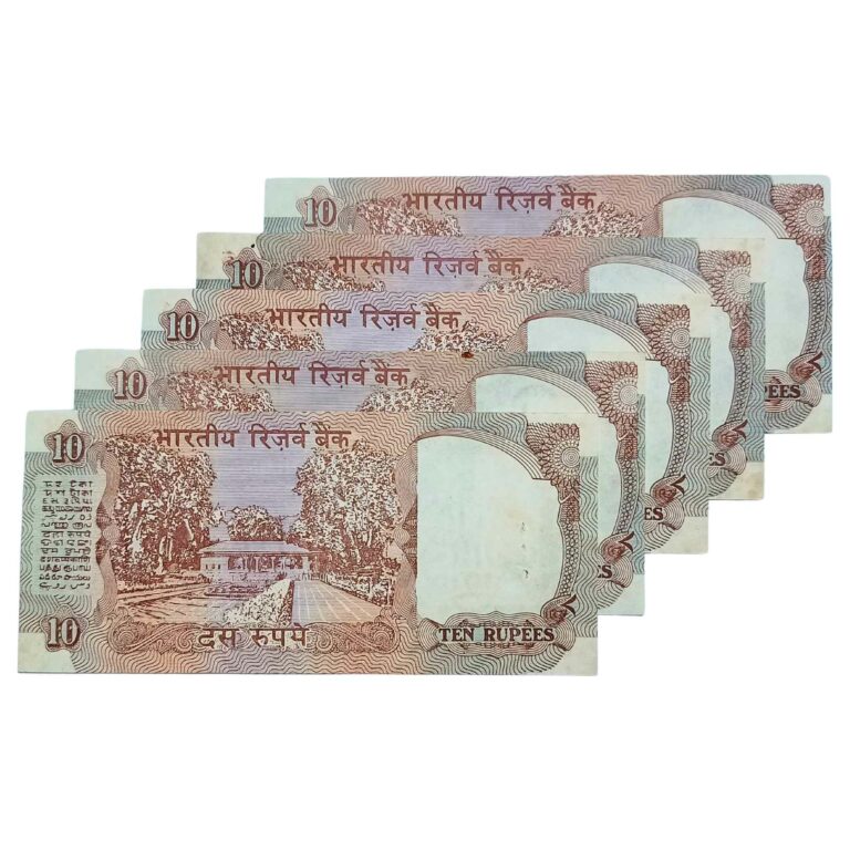 NOTAPHILY Rare Authentic Vintage Set of UNC 10 Rupees Shalimar Garden ...