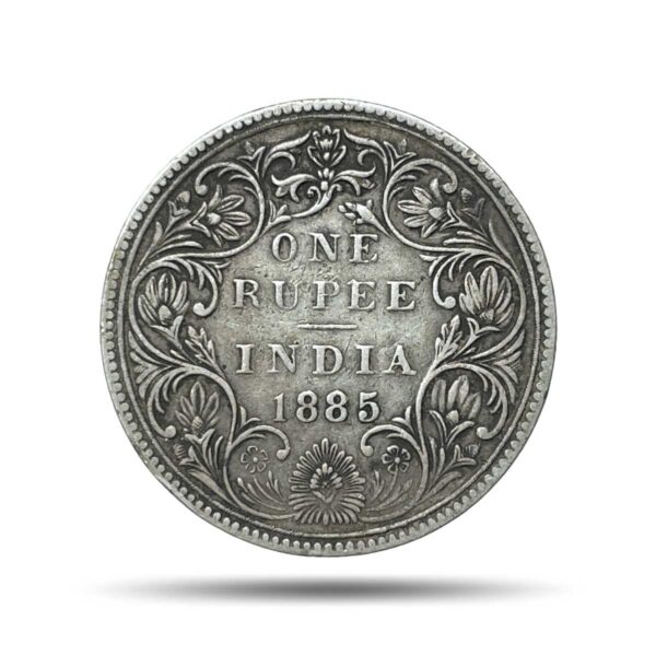 One Rupee Victoria Empress 1885 Silver Coin, British India Uniform ...