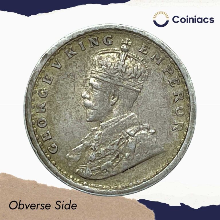 Rare Two Annas George V King Emperor 1911 (Key Date) (Pig Elephant ...