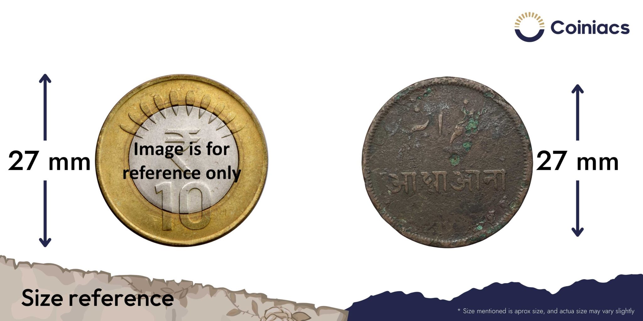Rare Half Anna (1831-1835 CE) Calcutta Mint (Steam Machine Driven ...